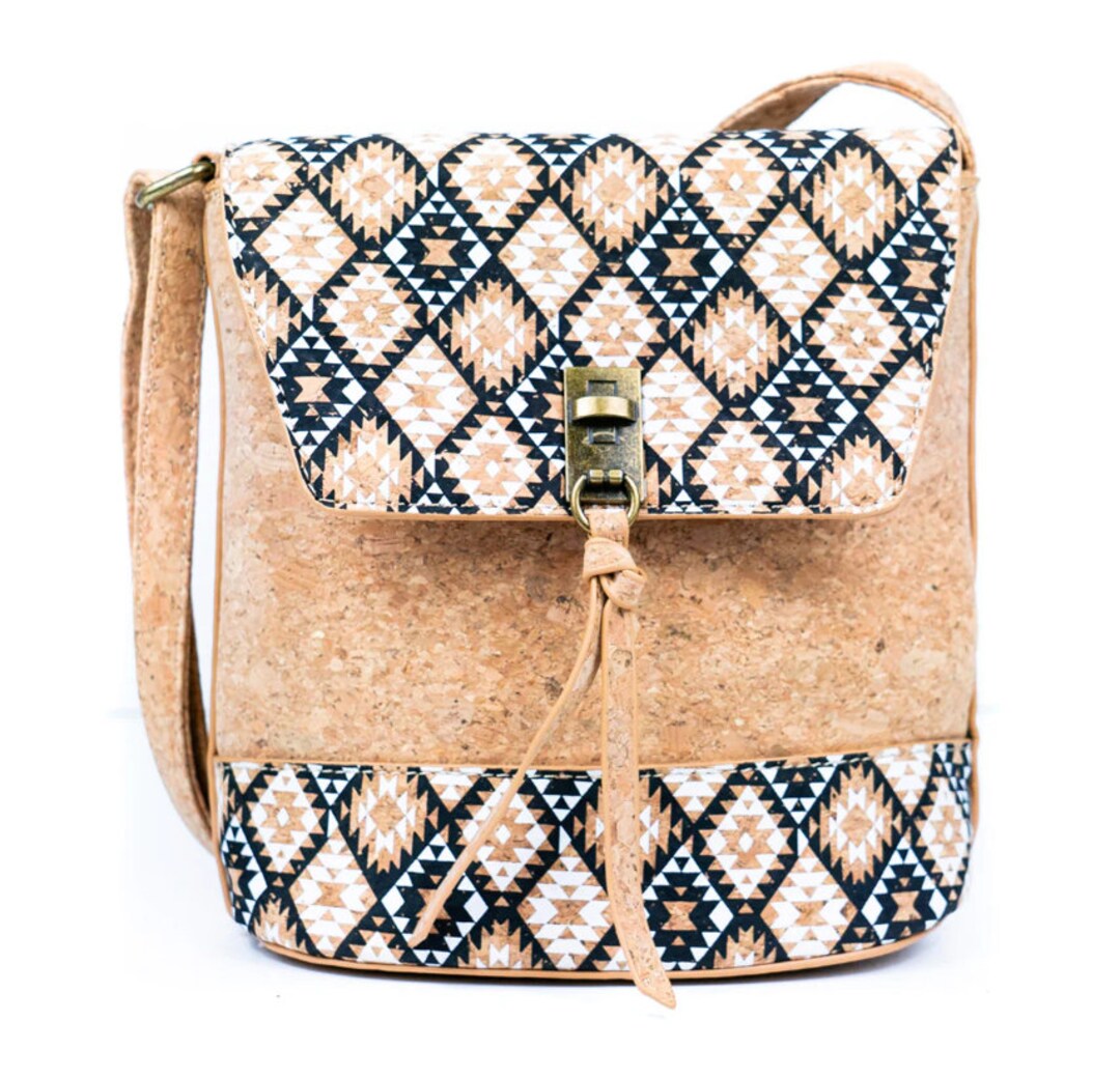 Natural Cork Women's Crossbody Bag / Cork Crossbody / Cork Bag Made ...