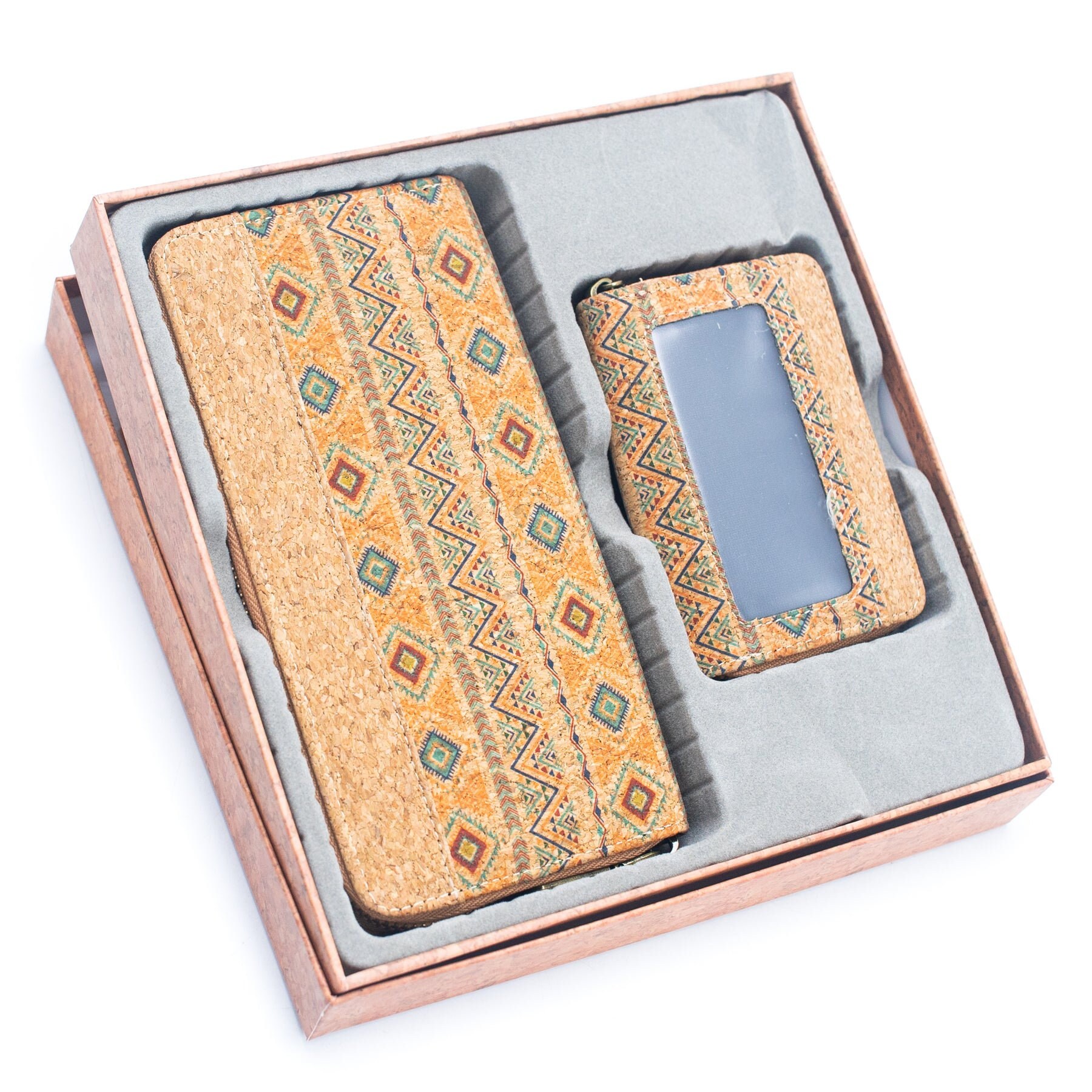 Gift Boxed Set Cork Purse Wallet / Natural Cork / Wallet/ - Etsy