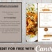 Soul Food Menu Flyer. 5x7in Canva Template. Small Business ...