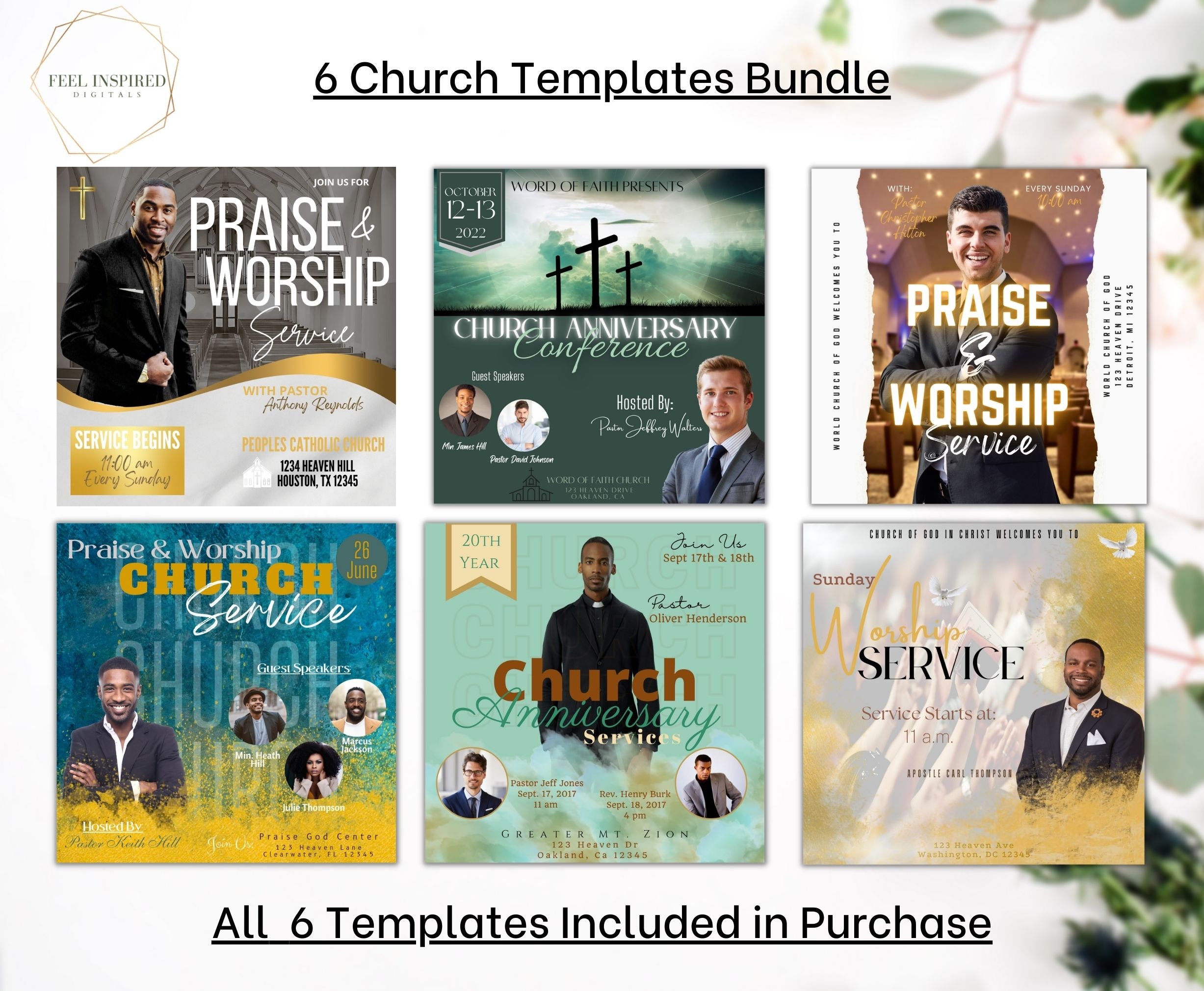 Church Services Flyer