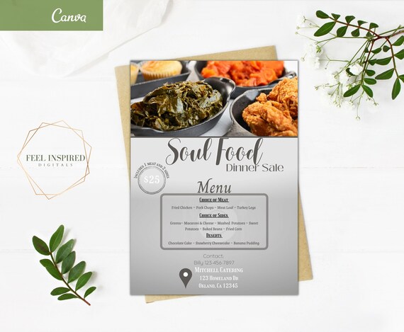 Southern Dinner Menu
