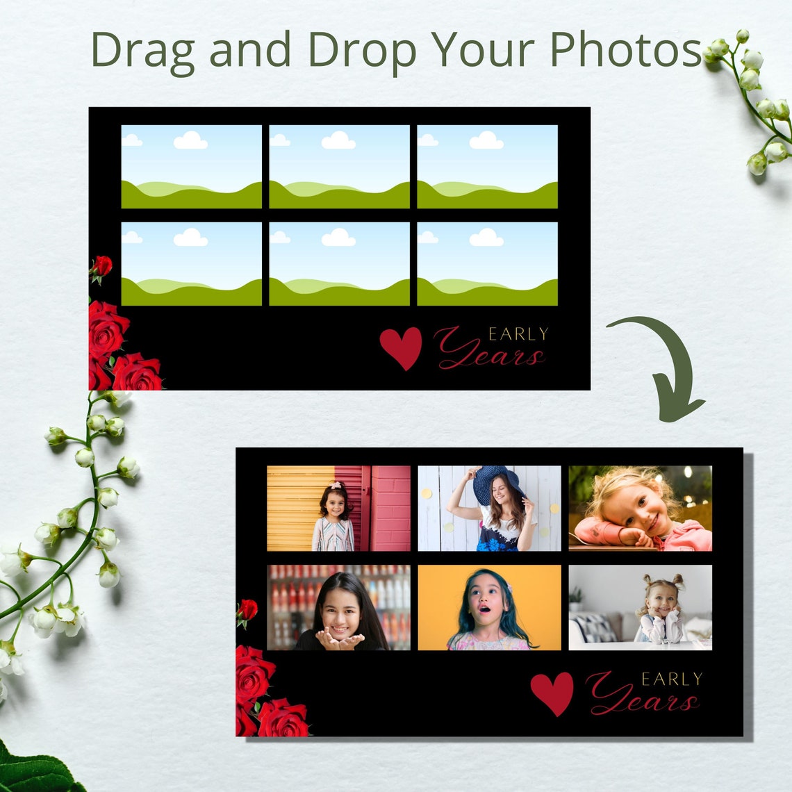 Black Funeral Slideshow Presentation With Red Roses Memorial - Etsy