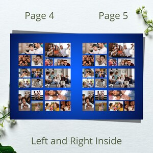 Blue and Gold Homegoing Celebration Funeral Program, Tabloid Template ...