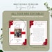 Personalized Memorial Cards | Red Roses | Funeral Prayer Keepsake ...