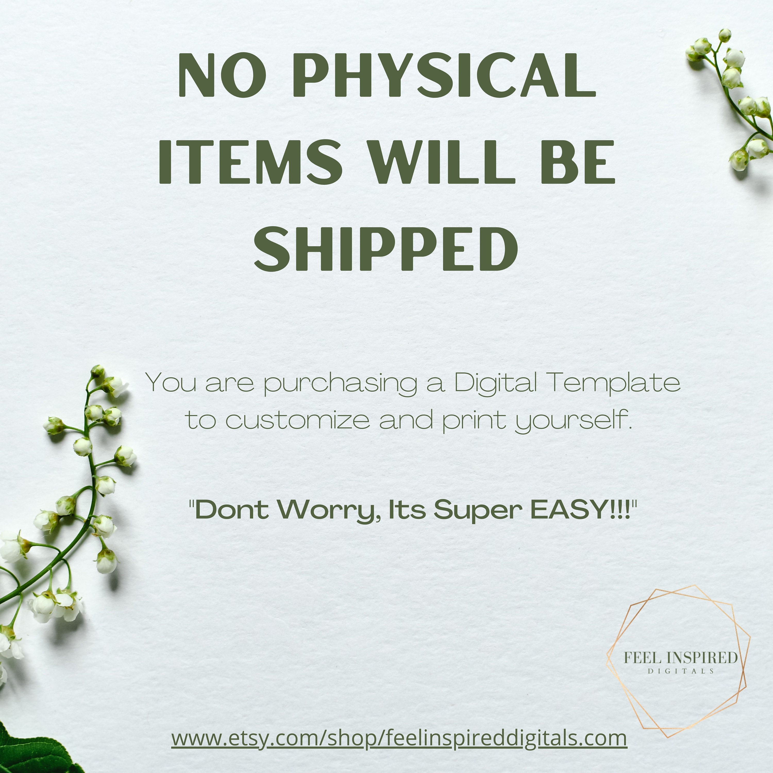 Baby/child Funeral Announcement Template. Pink Electronic - Etsy