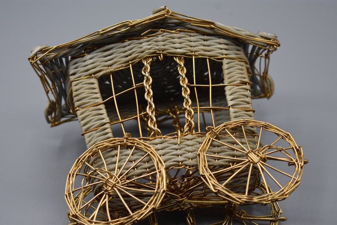 Beautiful Chariot Handmade From Plastic Coated Wire on Wagon - Etsy