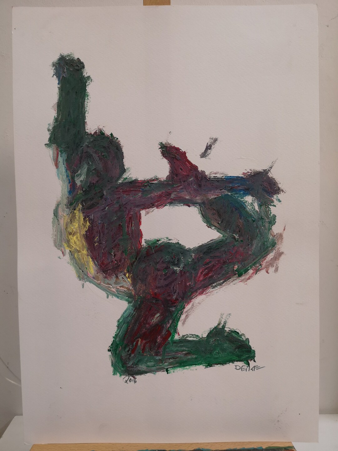 Paperwork Dancer Original Painting Acrylic on Paper - Etsy