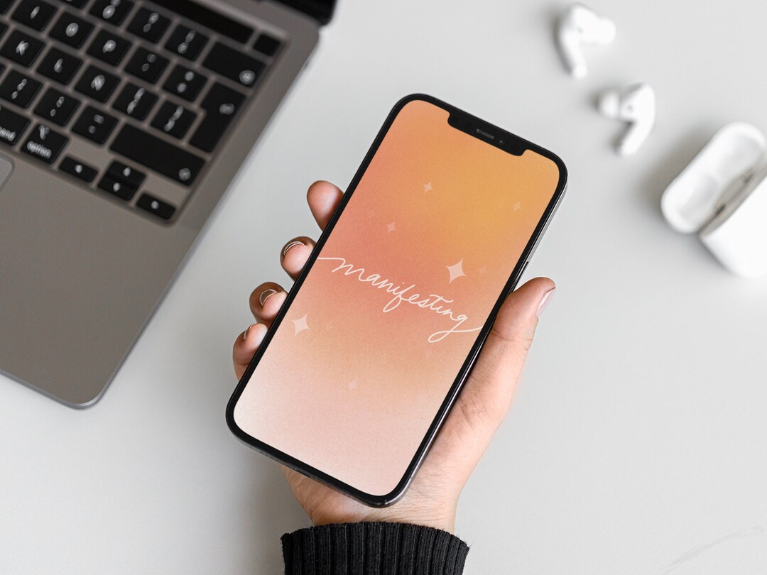 Minimalist Motto, Manifesting, Ombre, Wallpapers for Your Phone - Etsy
