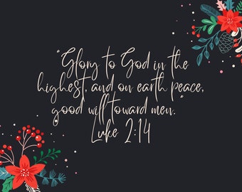 Luke 2 Printable | Etsy