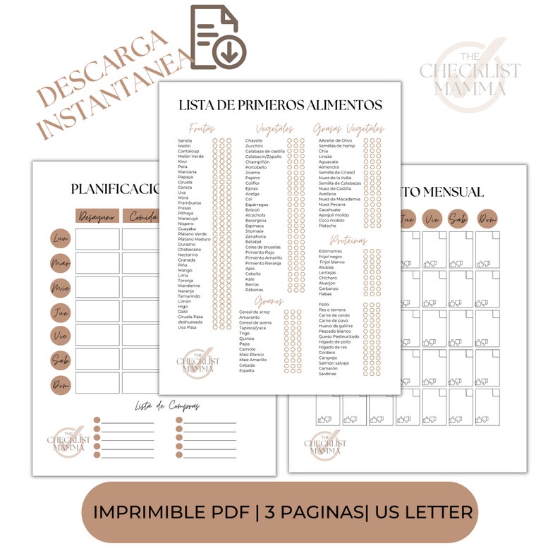 Lista De Primeros Alimentos, Comida Para Bebes, Diario De Alimentos ...