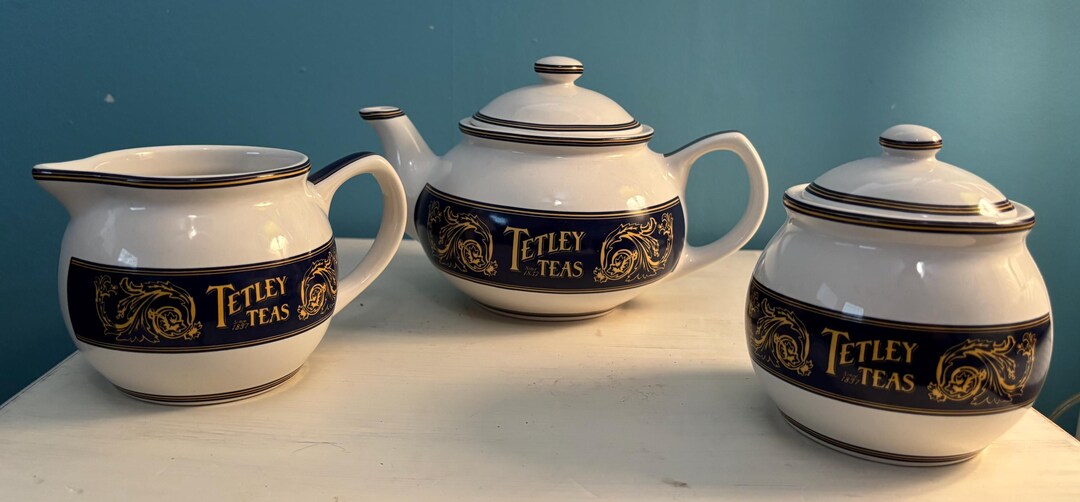 TETLEY TEAS Tea Set. Vintage EUC - Etsy