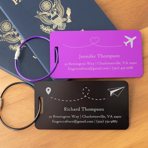 Custom Luggage Tag - Etsy