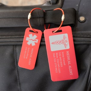 Personalized Medical Alert Tag: Engraved Metal Identifier - Etsy