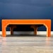 Refurbished Orange Lacquer Coffee Table: Modern Chinoiserie Style - Etsy