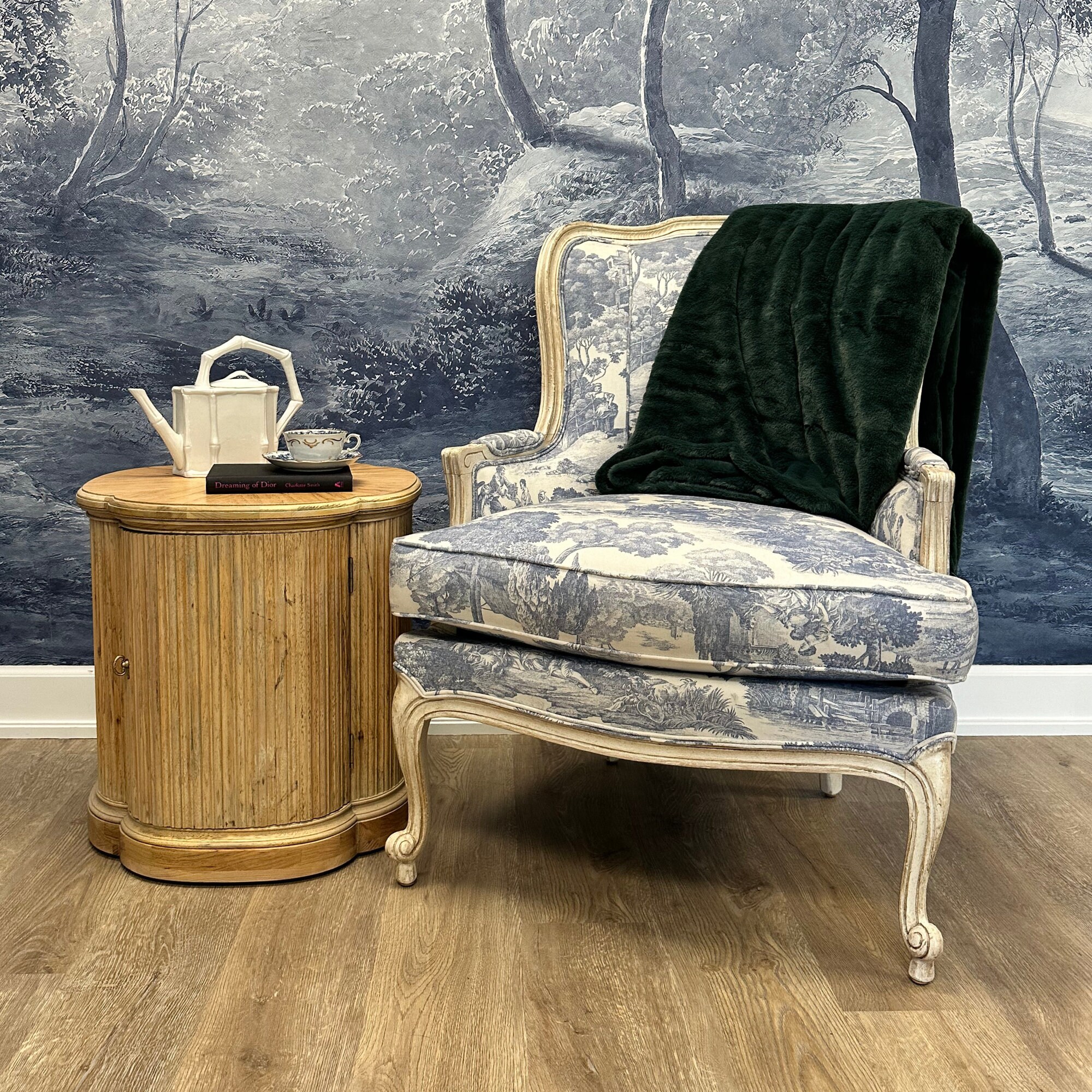 Vintage Drexel Heritage Fluted Reeded Wood Accent End Side Table - Etsy