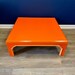 Refurbished Orange Lacquer Coffee Table: Modern Chinoiserie Style - Etsy