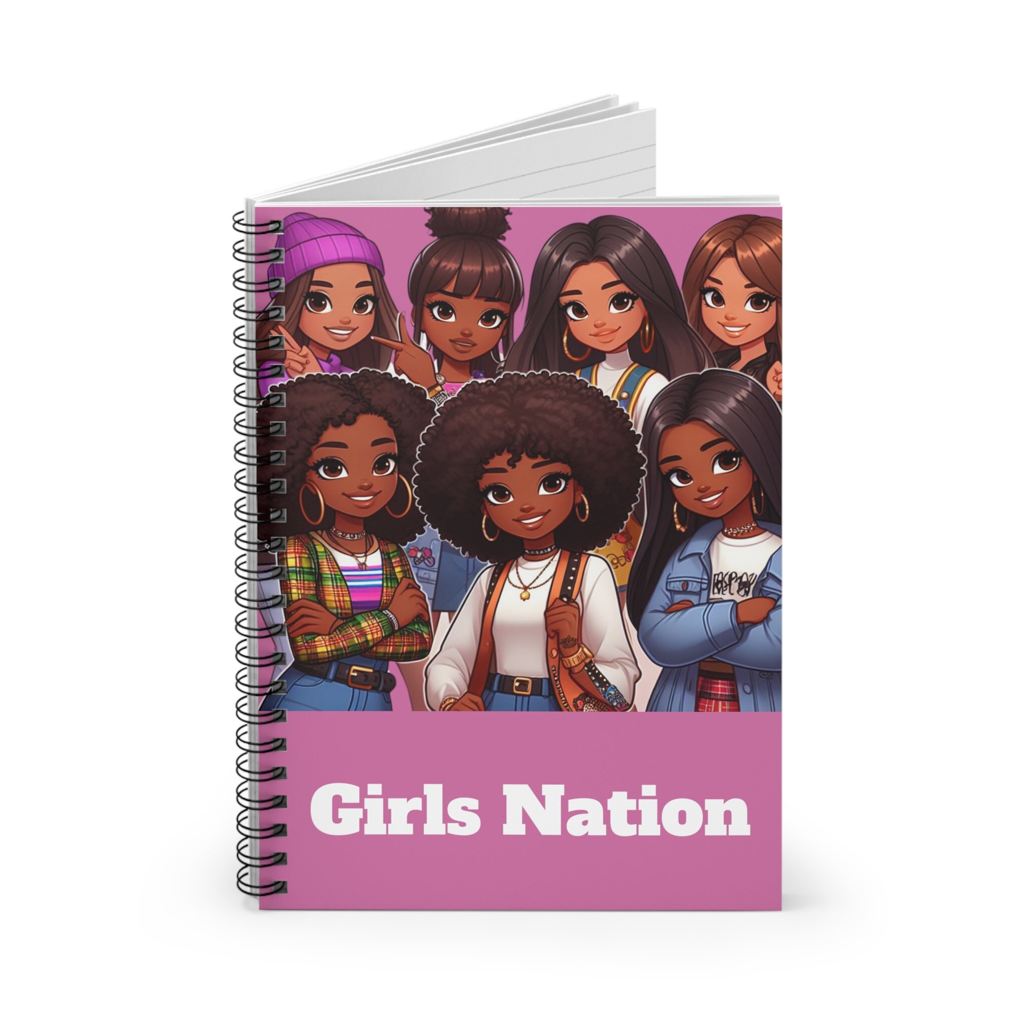 Girls Rule Spiral Notebook for Teen Girls - Notebook for School ...