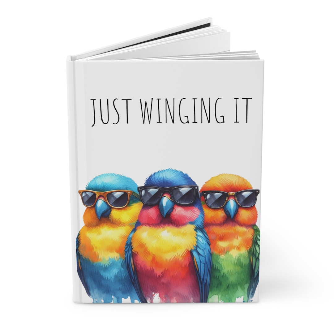 Colorful Bird Notebook - Hardcover Bird Journal - Watercolor Bird ...