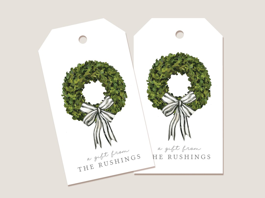 Custom Gift Tag, Custom Name Tag, Family Gift Tag, Orange Gift Tags ...