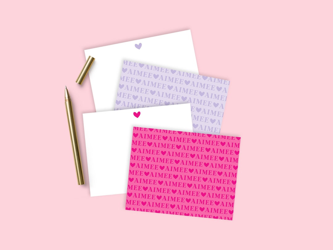 Custom Name Notecards: Great for Thank You Cards and Thank You Gifts - Etsy