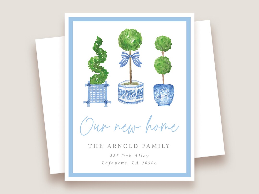 Moving Announcement, Moving Card, Change of Address Card, We're Moving ...