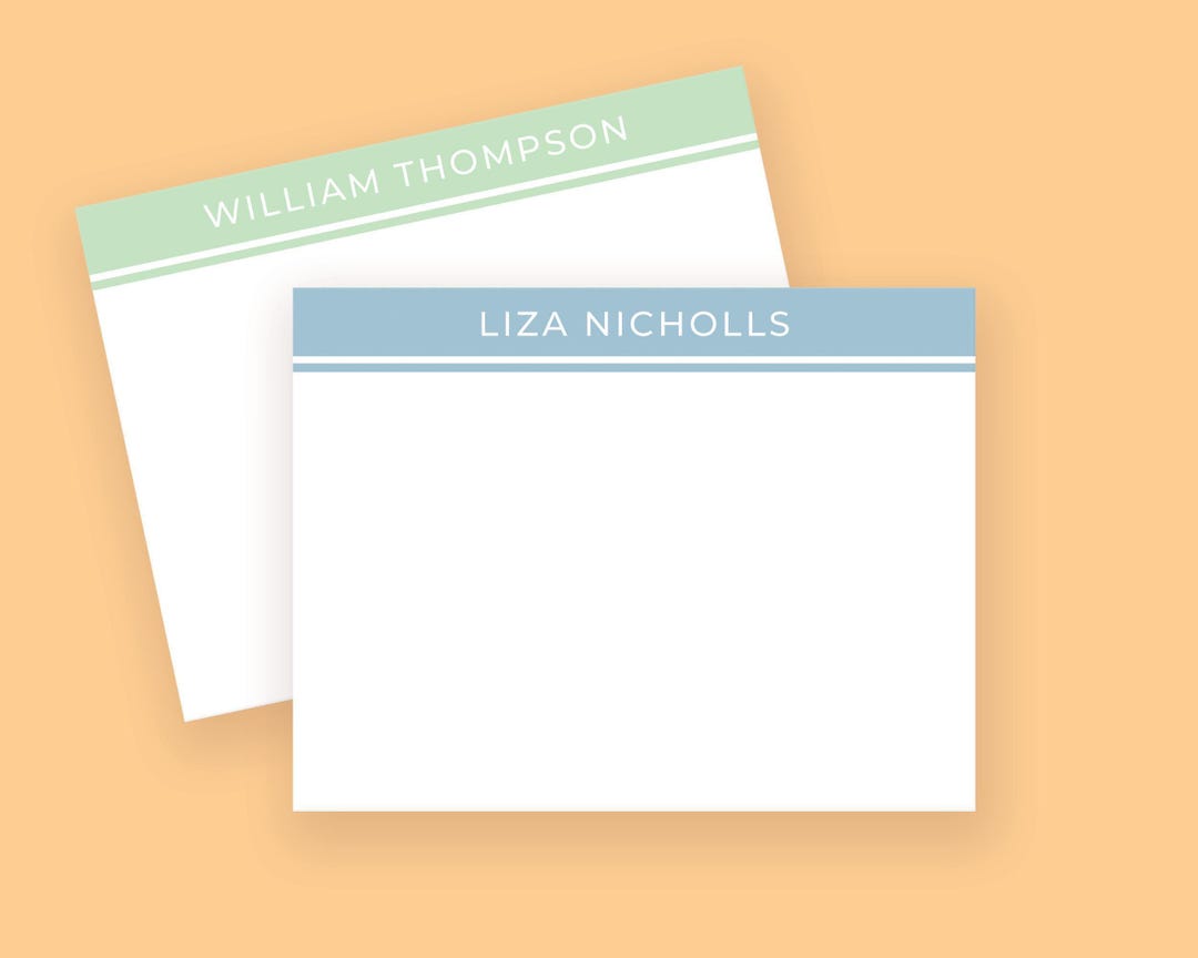 Personalized Note Cards – Custom Stationery With Name – Elegant Gift ...
