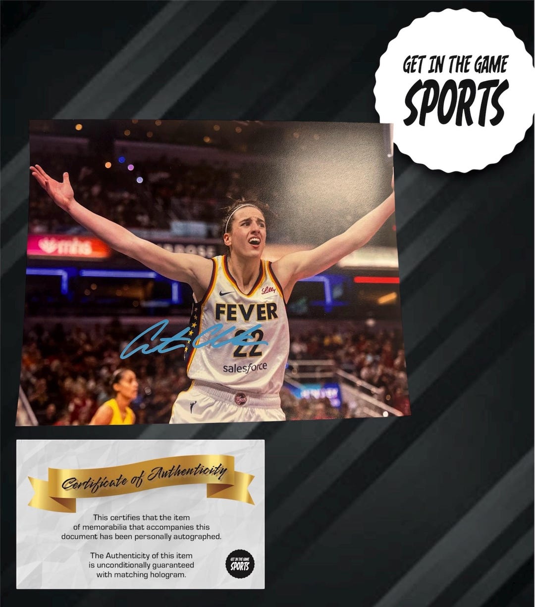 Caitlin Clark Signed 8x10 Photo - Etsy