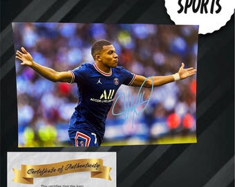 Kylian Mbappe PSG France Autographed Signed 8x10 Photo Football MLS W ...