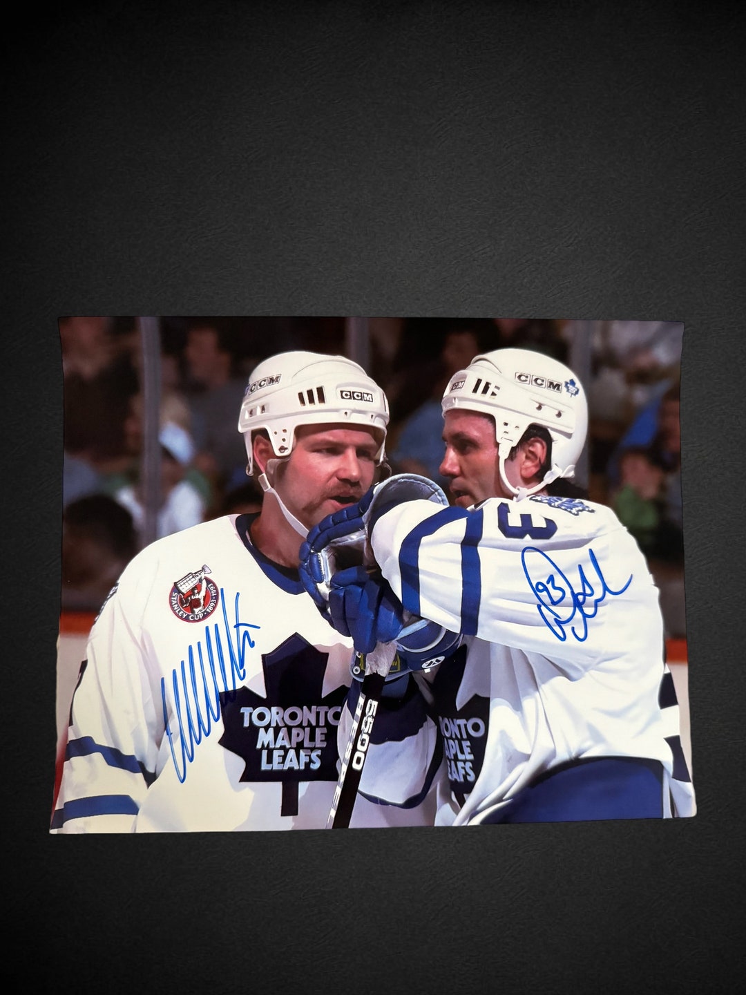 Wendel Clark / Doug Gilmour Dual Signed Toronto Maple Leafs 8x10 Photo ...