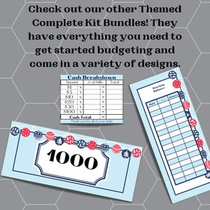 Patterned Complete Budget Kit Bundle | Cash Envelope Stuffing | Budget ...