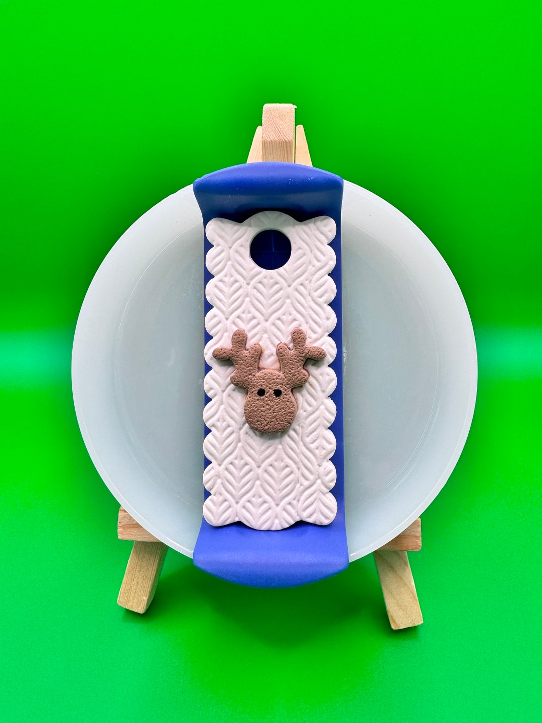 Festive Stanley Cup Topper With Reindeer & Holiday Pattern - Etsy