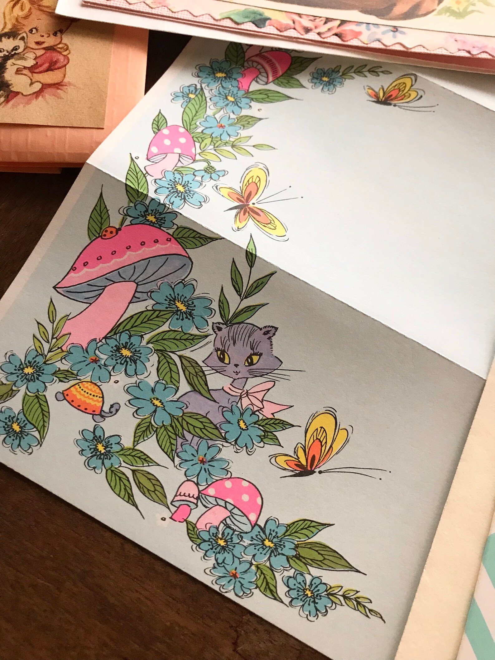 Cat Stationary Set, Snail Mail Kit, Happy Mail, Penpal, Unique Birthday ...