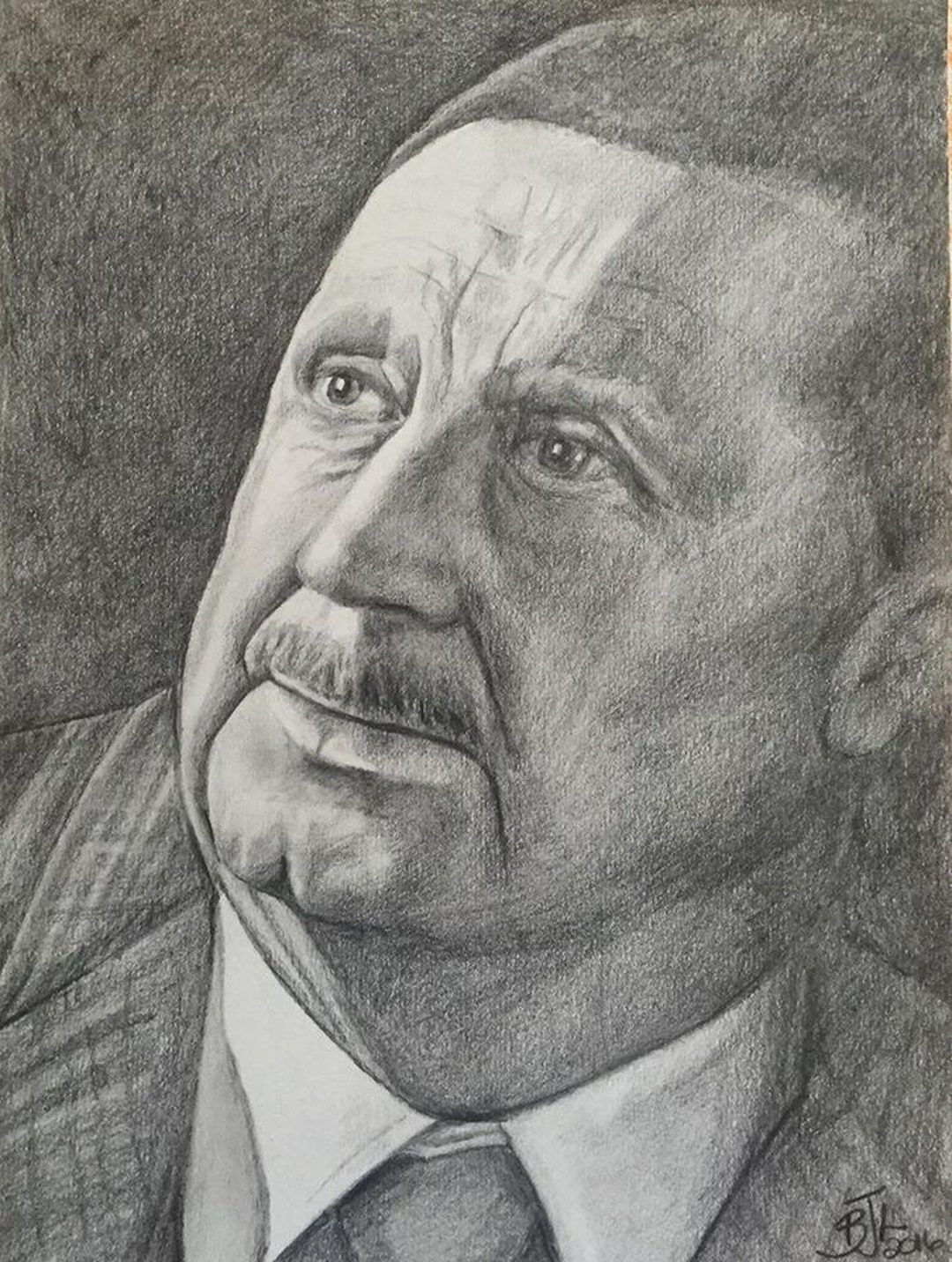 Custom Portrait Drawing From Old Photo Anniversary Gift Portrait of ...