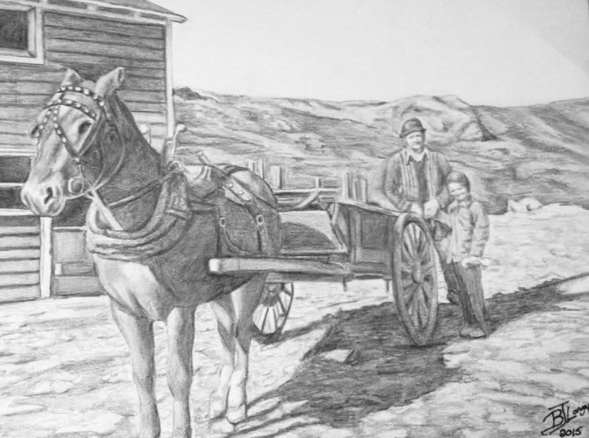 Custom Portrait Drawing From Old Photo Anniversary Gift Portrait of ...