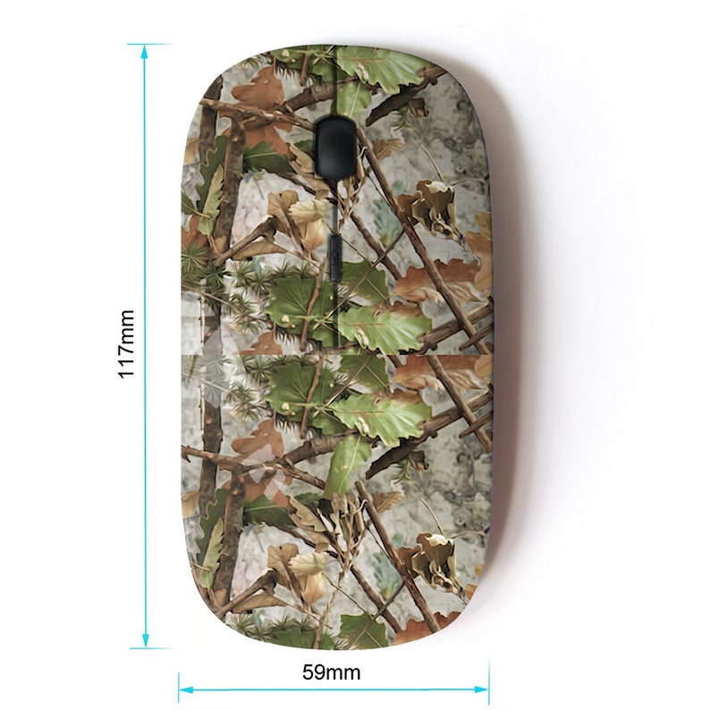 Realistic Forest Camouflage Pattern - Wireless Mouse, 2.4G Portable ...