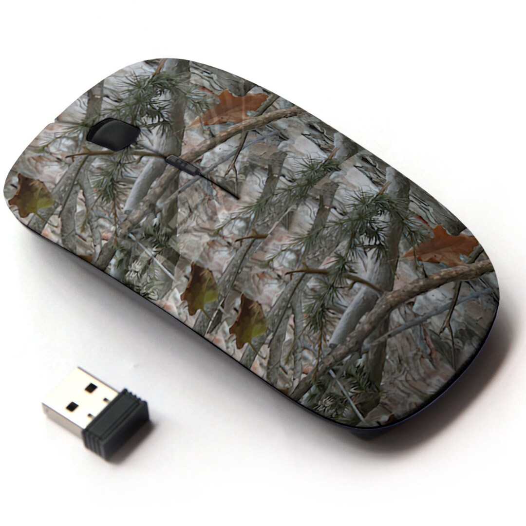 Realistic Forest Camouflage Pattern - Wireless Mouse, 2.4G Portable ...