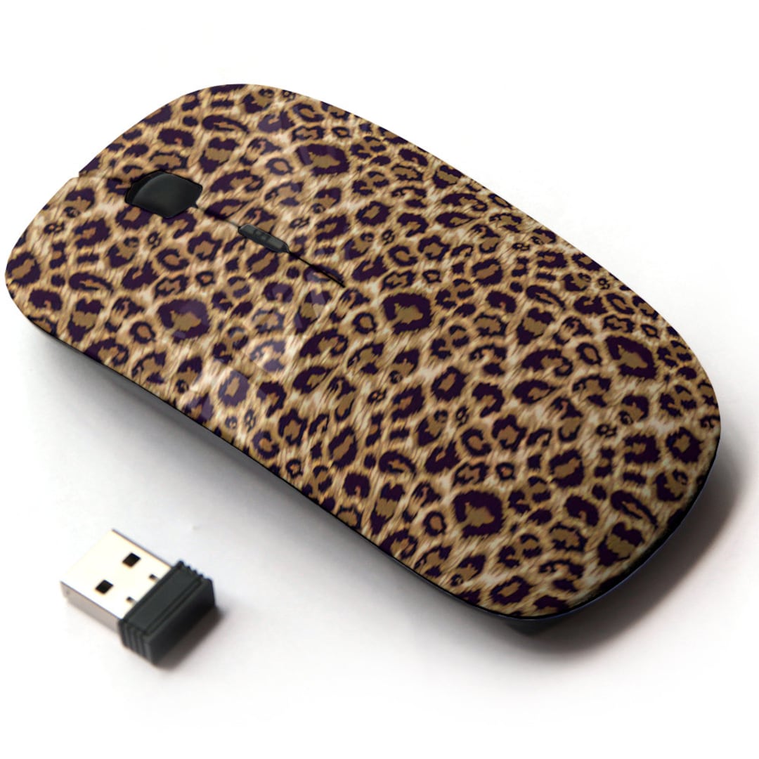 Leopard Skin Pattern - Wireless Mouse, 2.4G Portable Optical Mouse With ...