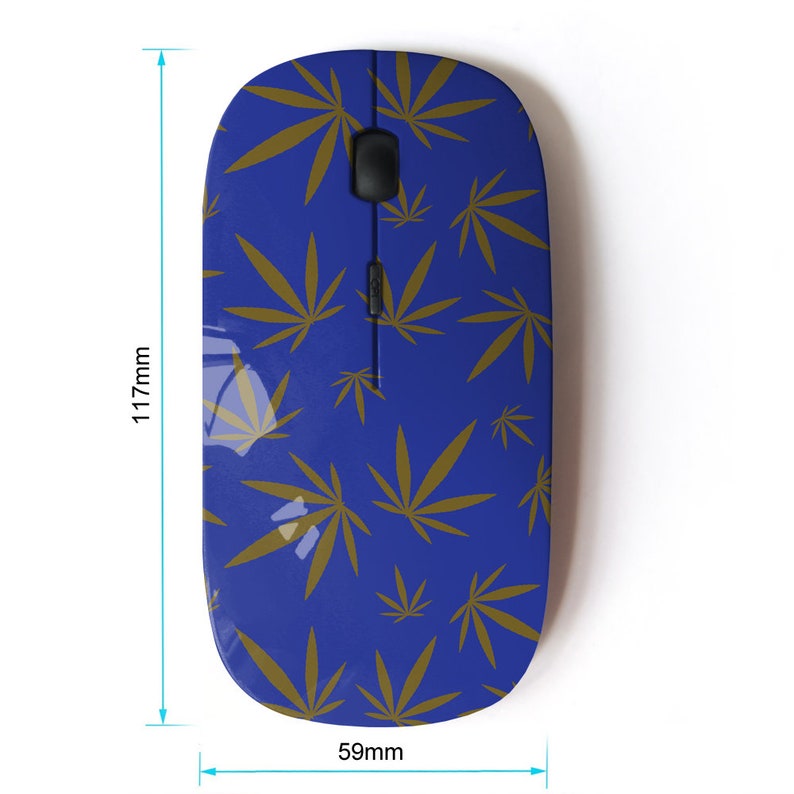 Cannabis Leaf Marijuana Icons Print Wireless Mouse 2.4G - Etsy