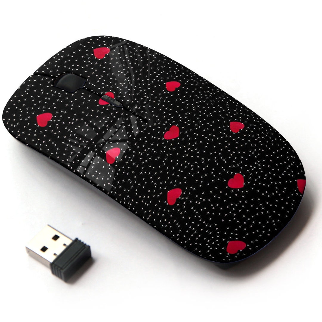 Galaxy Hearts Pattern - Wireless Mouse, 2.4G Portable Optical Mouse ...