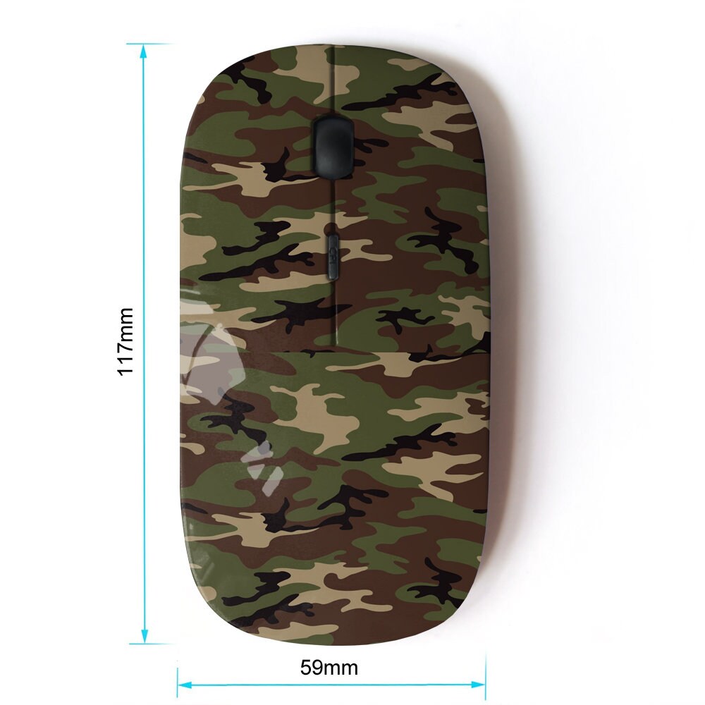 Army Camouflage Pattern - Wireless Mouse, 2.4G Portable Optical Mouse ...