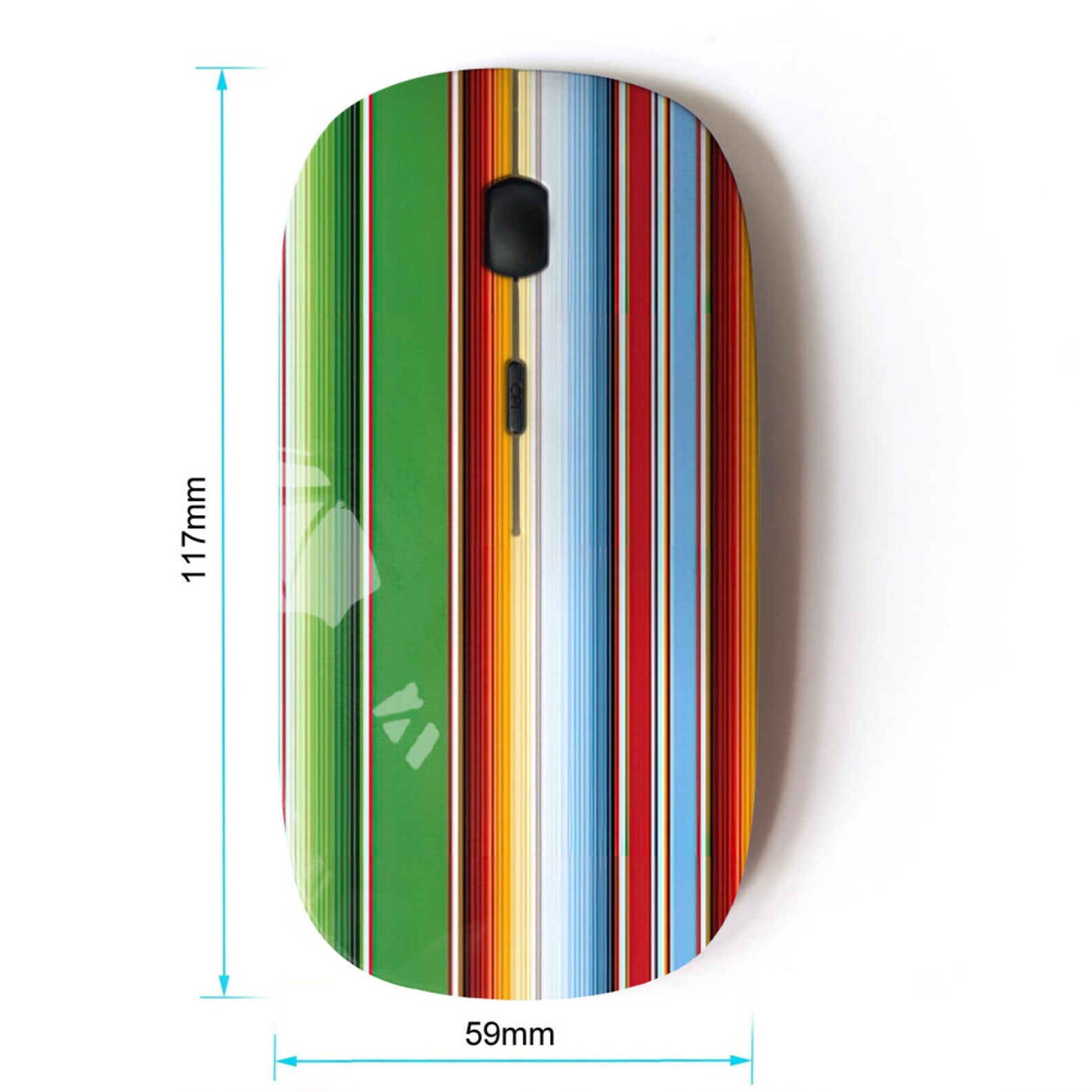 Blanket Stripes Pattern - Wireless Mouse, 2.4G Portable Optical Mouse ...