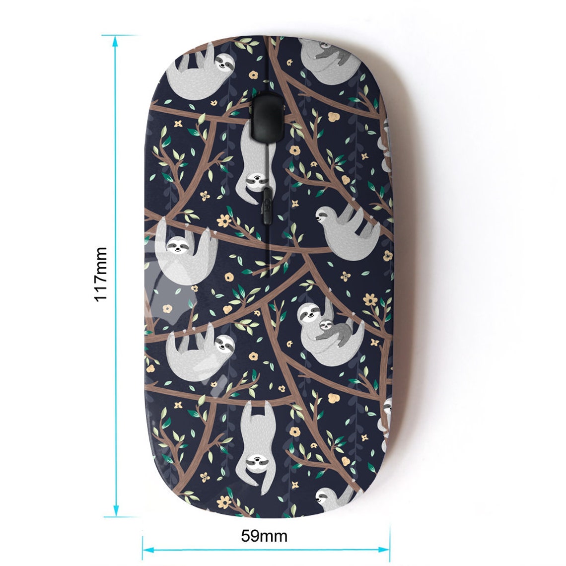 Cute Baby Sloths Pattern Wireless Mouse 2.4G Portable - Etsy