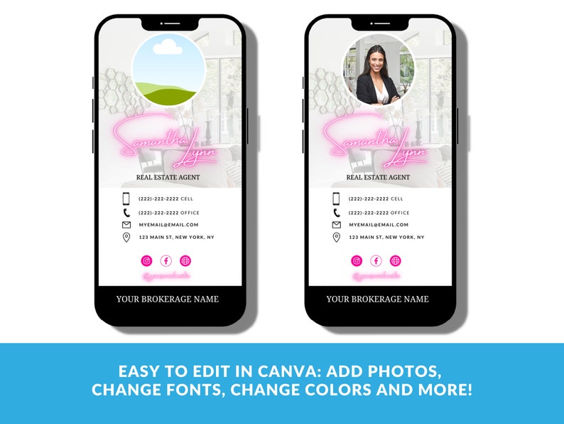 Digital Business Card & Business Card Bundle | Real Estate Marketing ...