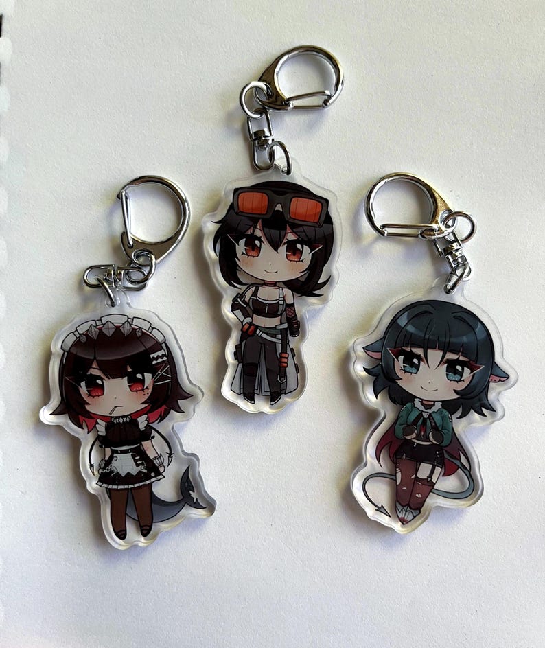 ZZZ Jane Doe, Ellen Joe, Grace Howard || Cute Clear Acrylic Keychain ...