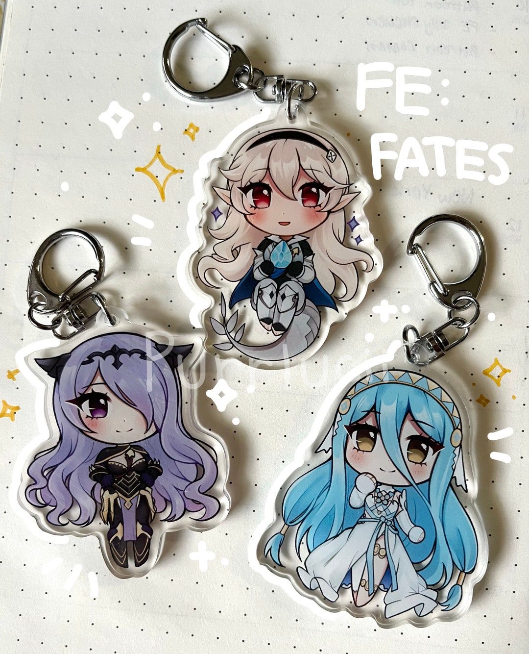 FE Fates | Cute Clear Double-sided Acrylic Keychain Charms - Anime ...