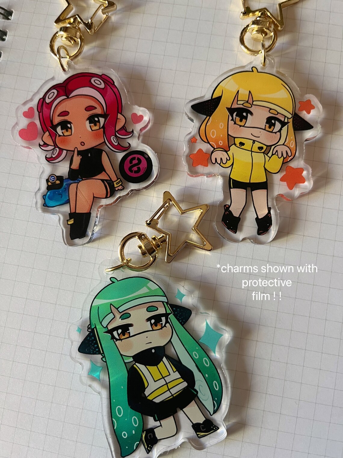 Splatoon2 Agent 3 4 8 Cute Clear Acrylic Keychain - Etsy