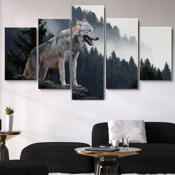 Timber Wolf Wall Art - Etsy