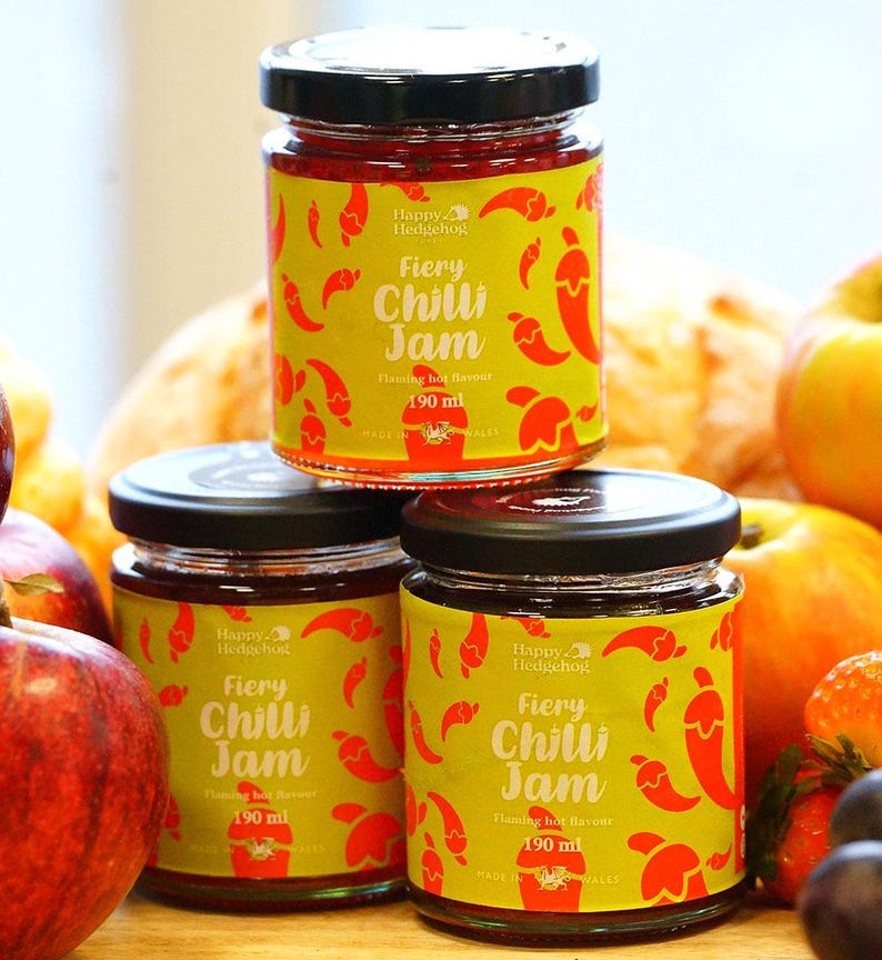 Welsh SWEET CHILLI JAM Perfect for All Chilli Lovers- 2 per Pack ...