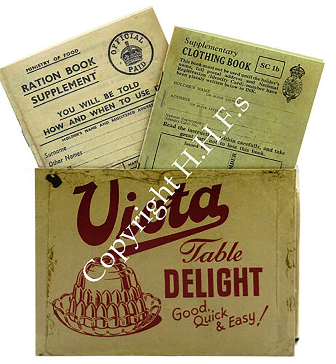 WW2 Replica Ration Book Set: 1940s Blitz Clothing Book & Holder - Etsy