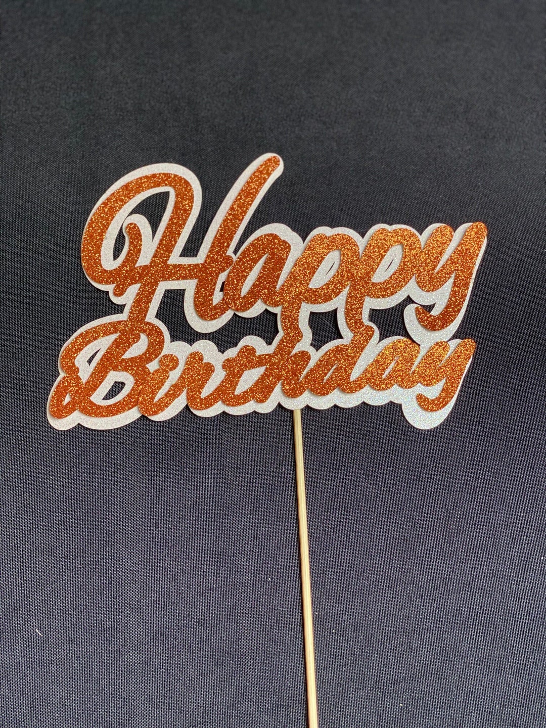 Glitter Customized Cake Topper - Etsy